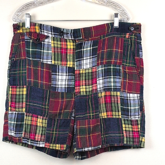 Brooks Brothers | Shorts | Brooks Brothers Classic Madras Patchwork ...